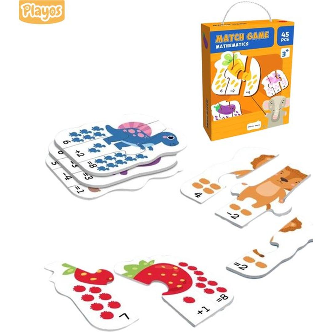 Leren Rekenen - 45 Puzzelstukken – Playos